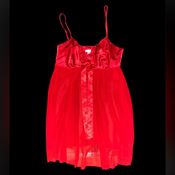 Victoria's Secret | Intimates & Sleepwear | Victorias Secret Sheer Red ...